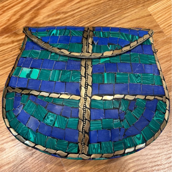 ramla | Bags | Ramla Handcrafted Turkish Mosaic Tile Evening Clutch ...